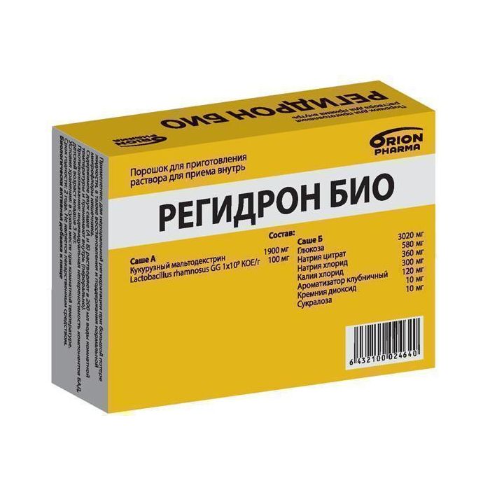 Купити Регідрон Біо порошок для розчину 6.4 г саше (А+Б) №10 Orion ...