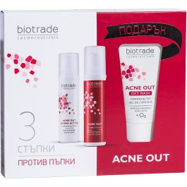 Набір Biotrade (Біотрейд) Acne Out 3 в 1 для жирної, проблемної шкіри ...