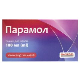 Парамол 1000 мг/100 мл розчин для інфузій контейнер 100 мл Фарматрейд ...